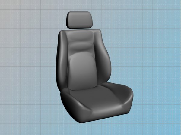 standard car seat 3d model