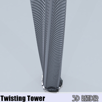 3d definition twisting tower model