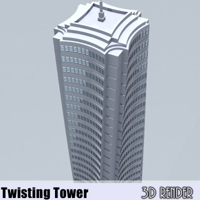 3d definition twisting tower model