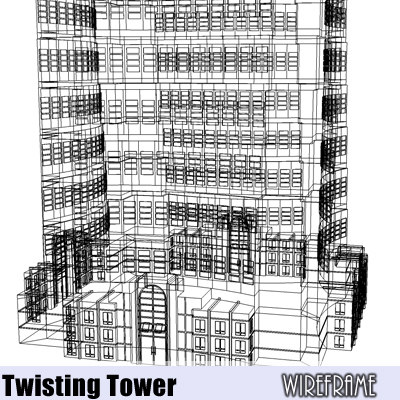 3d definition twisting tower model