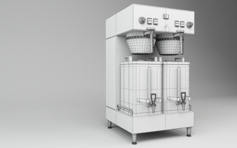 3d model bunn coffee machine