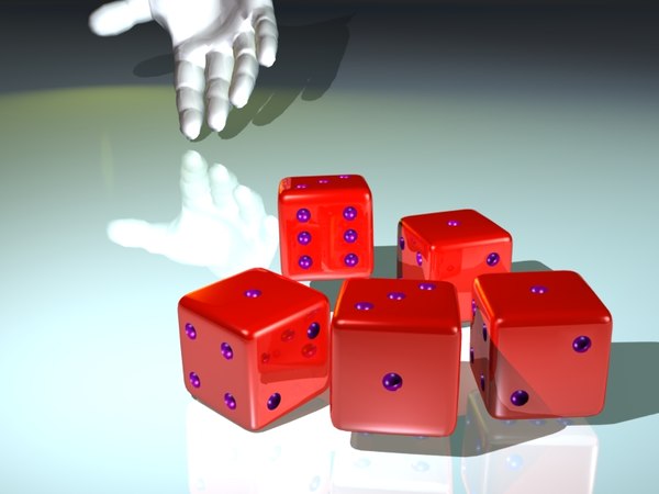 dice rolling 3d model