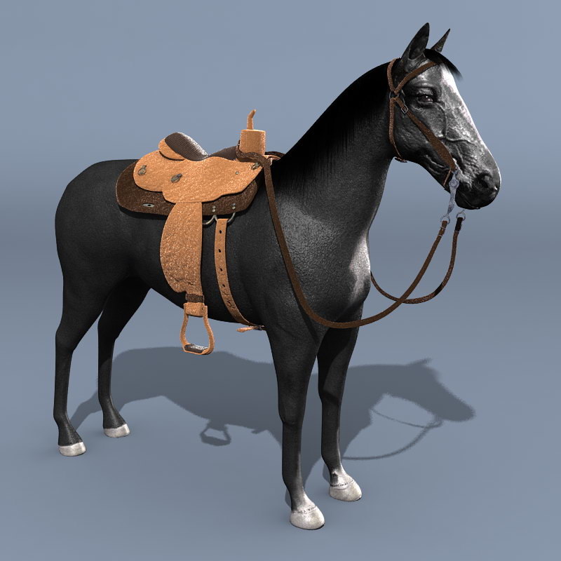 horse saddle 3d model