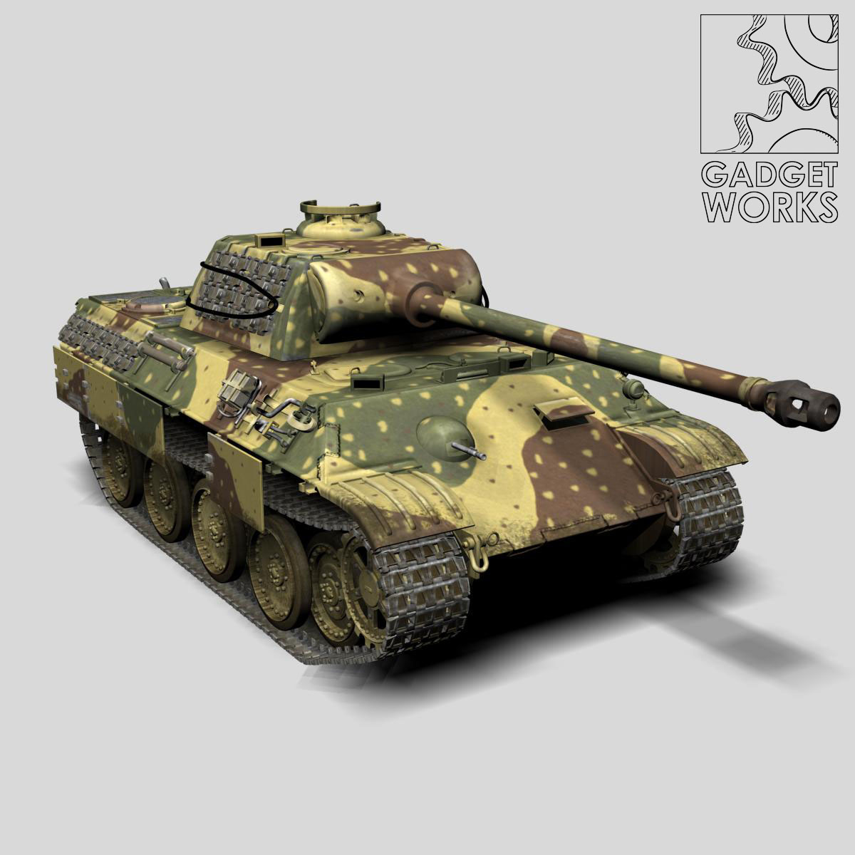 3d panther ausf tank model