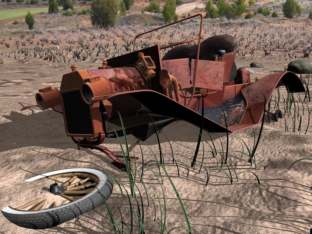wreckage junk 3d model