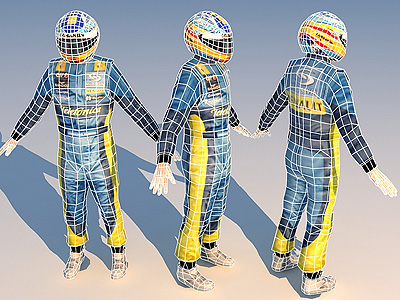 f1 driver 3d model