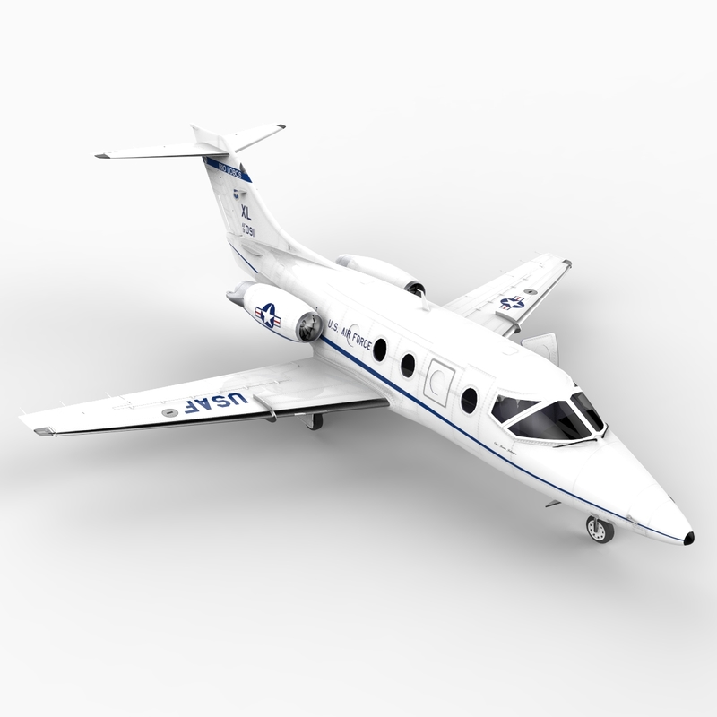 t-1 jayhawk sets jet 3d model