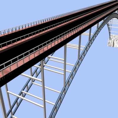 3ds max arch bridge