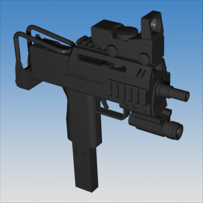 tactical smg 3d model