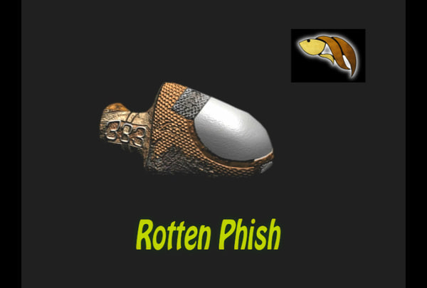 rotten fish 3d model