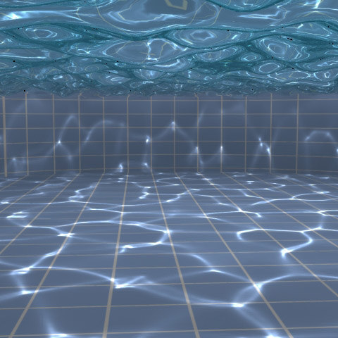 underwater refraction water 3d max
