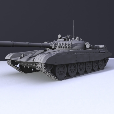 3d model t-72 tank