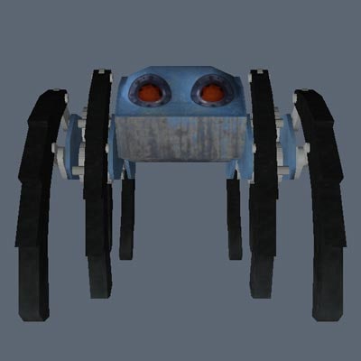 mechanical walking machine 3d obj