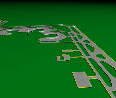3d model kansas city airport runway