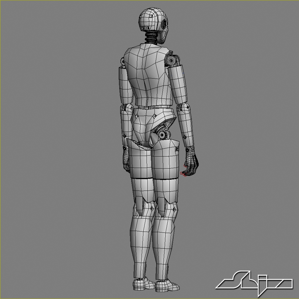 hi crashtest dummy character rigged 3d model