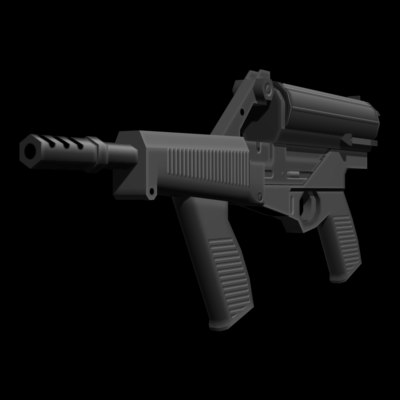 9 mm SMG (Calico M960) 3D 모델 - TurboSquid 316724