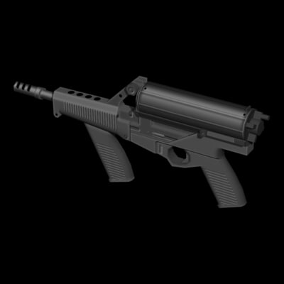 9 mm SMG (Calico M960) 3D 모델 - TurboSquid 316724