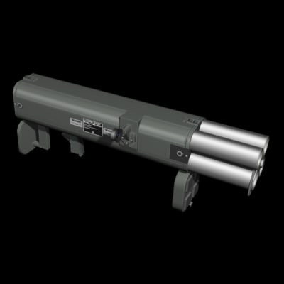 66 mm rocket launcher 3d model