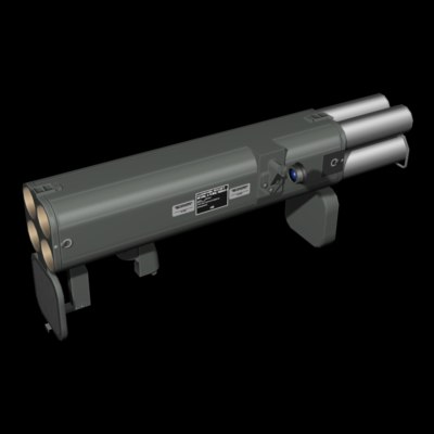 66 mm rocket launcher 3d model