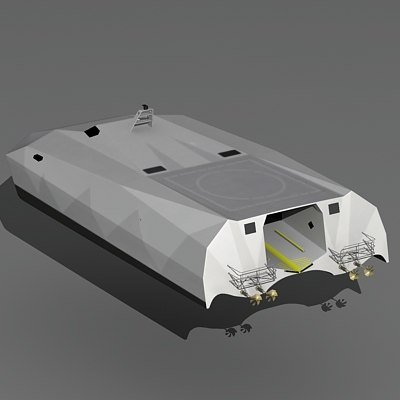 m80 stiletto naval ship 3d model