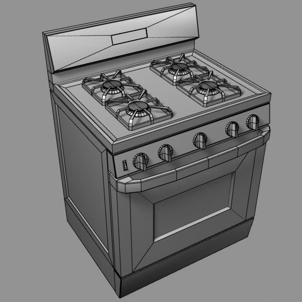 3d dxf gas range