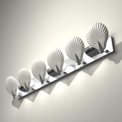 sea light fixture shell 3d model