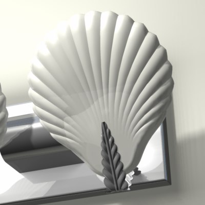 sea light fixture shell 3d model