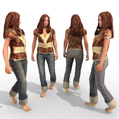 3ds - casual female