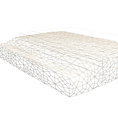 free foundation section concrete 3d model