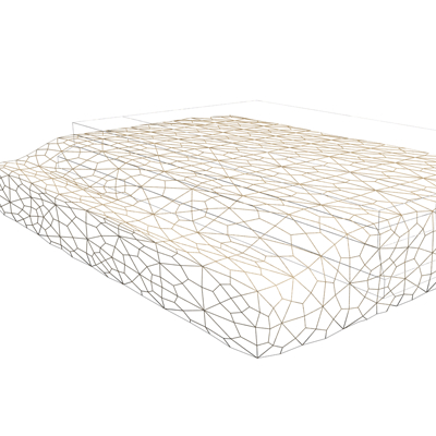 free foundation section concrete 3d model