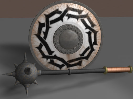 mace shield 3d model