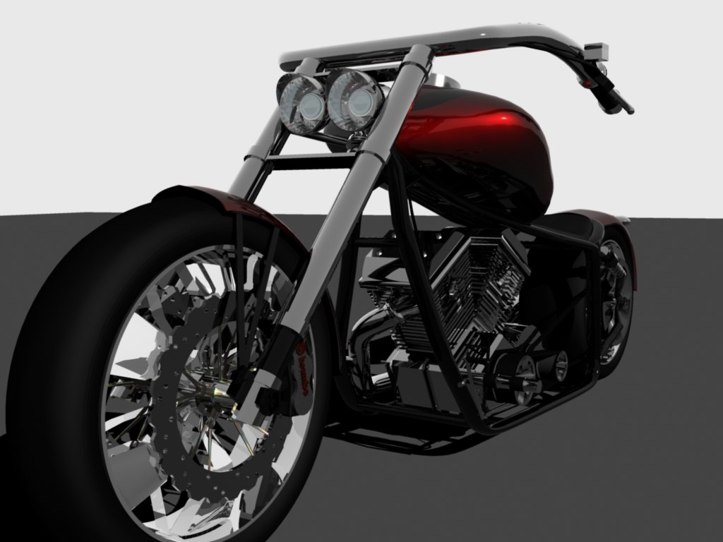 chopper 3d model