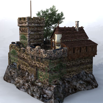 3d model fantasy building