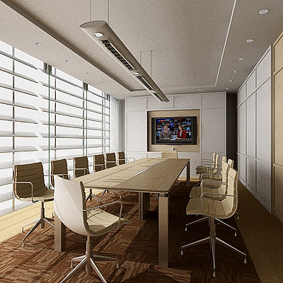 3d model boardroom room