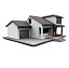 3d american neighborhood house model