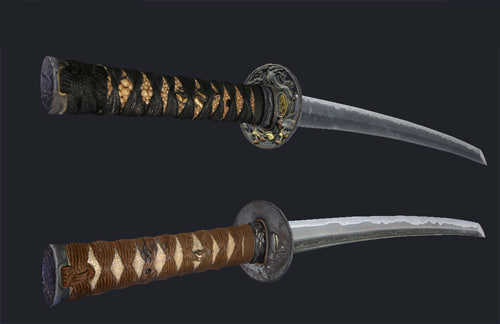 maya samurai swords
