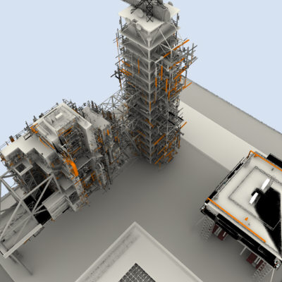 3d model of space shuttle launch tower