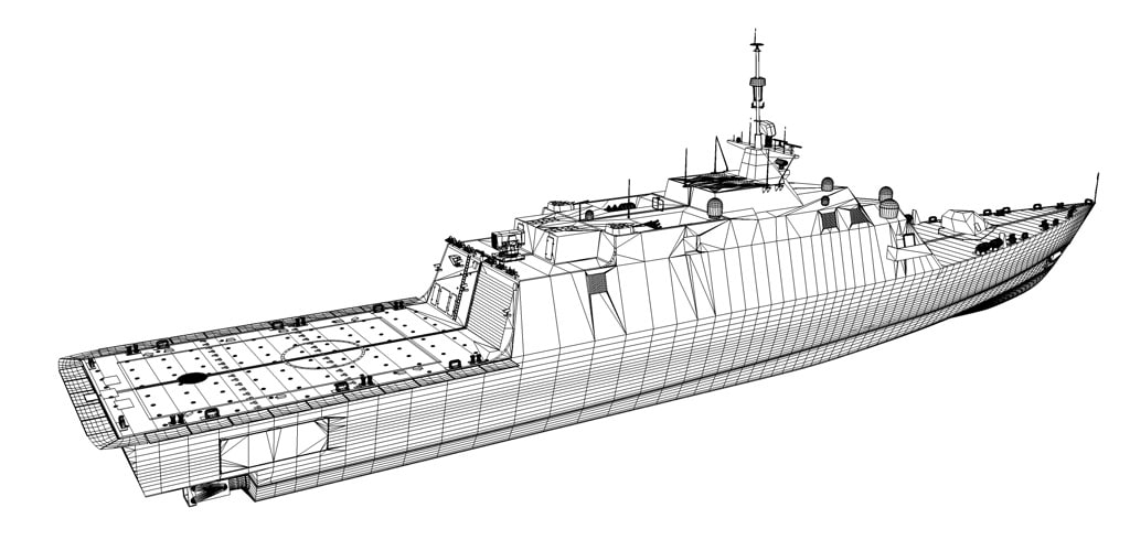 littoral combat ship lcs 3d model