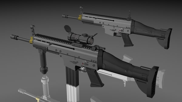 fn scar 3d model