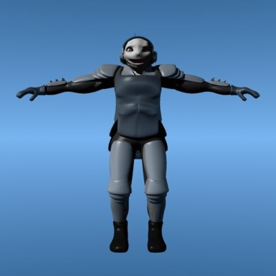 humanoid soldier model