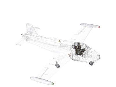 3d model hunting jet provost