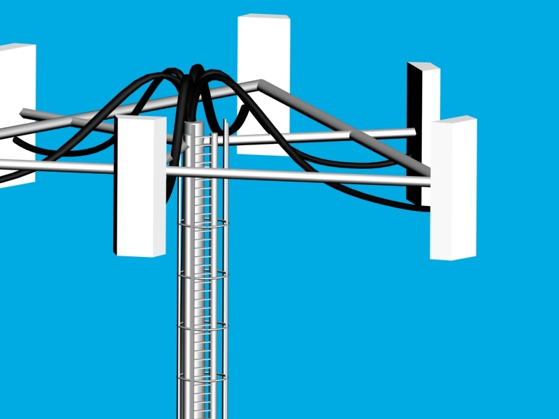 3d cellular phone tower cell model