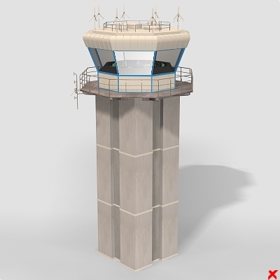 control tower 3d max