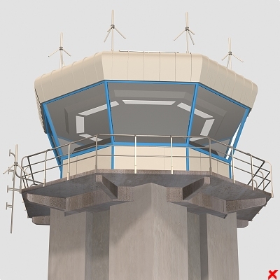 control tower 3d max