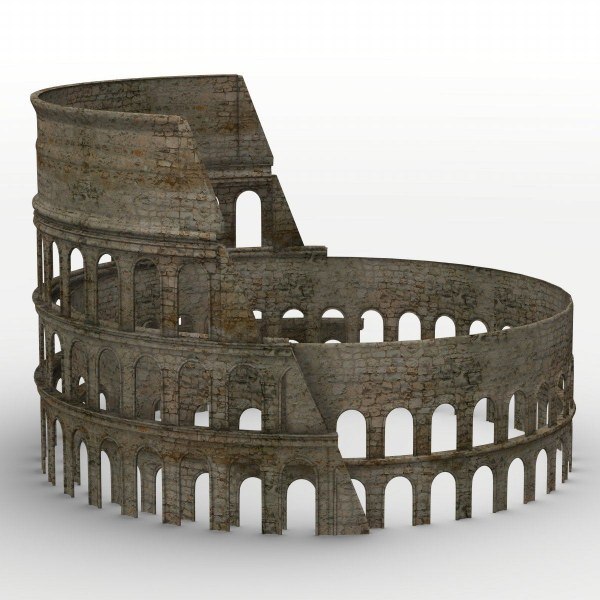 3d obj colosseum