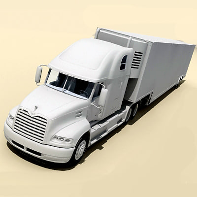 truck trailer 3d model