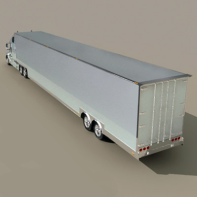 truck trailer 3d model