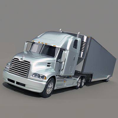 truck trailer 3d model