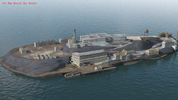 alcatraz island 3d model
