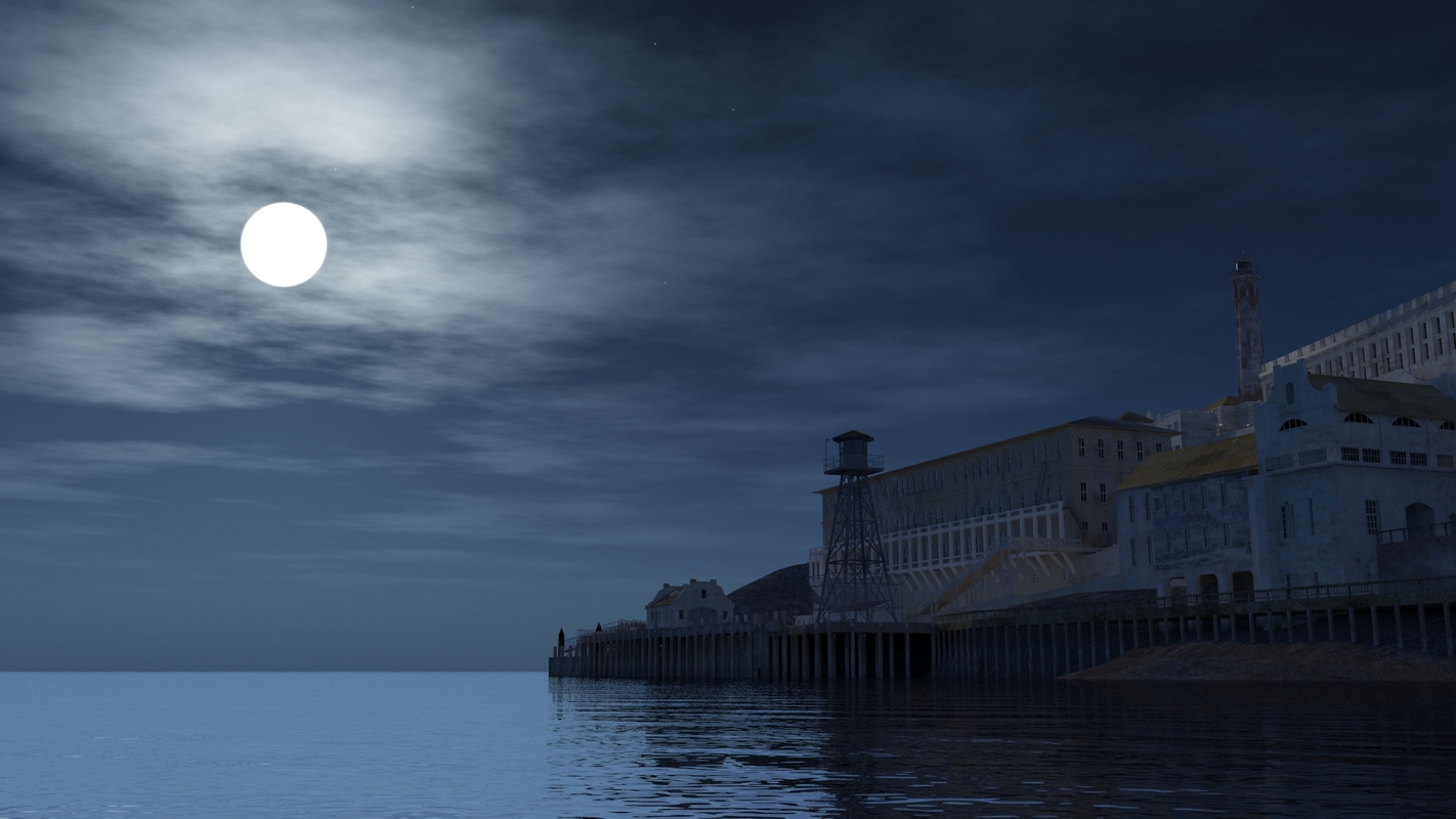alcatraz island 3d model